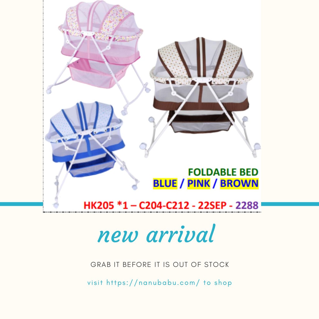 Portable Folding Crib, Infant Bed | NanuBabu.com