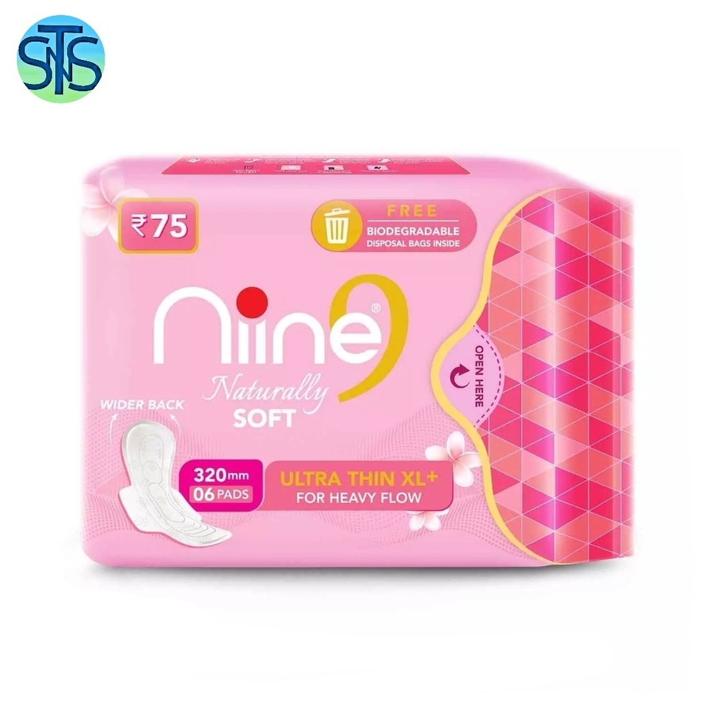 Niine Sanitary pad Pink 320 mm 6 pad inside (AC) | NanuBabu.com